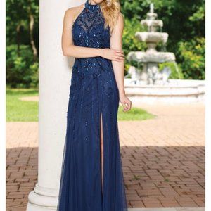 Sean Collection | Dresses | Sean Collection Navy Blue Gownprom Dress ...